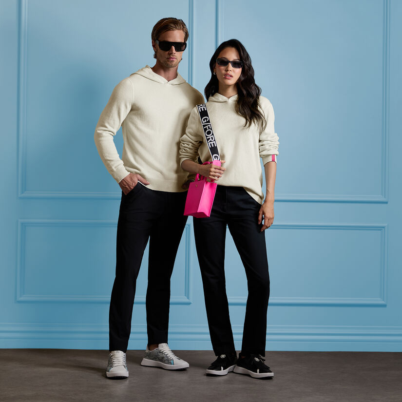 WASHABLE CASHMERE HOODED SWEATER | G/FORE