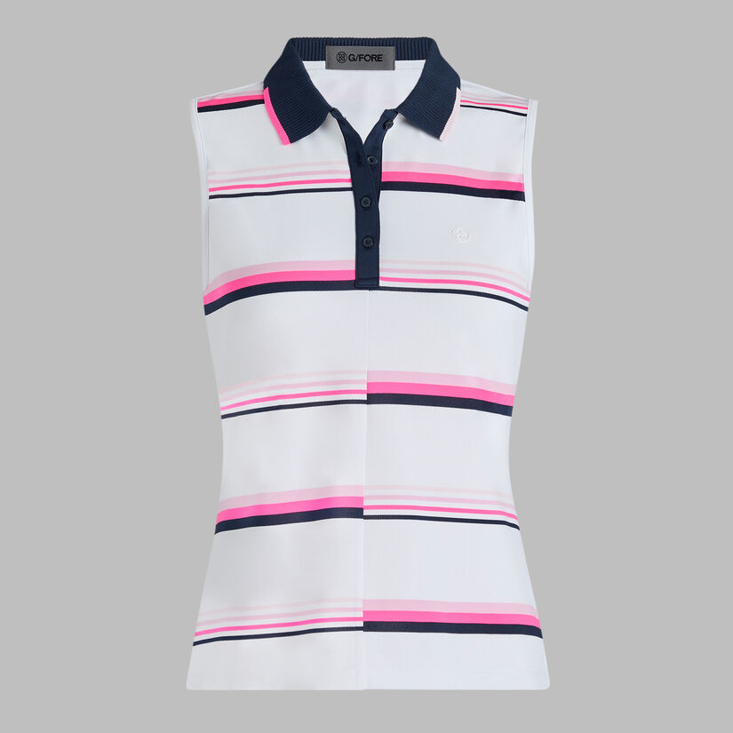 TECH PIQUÉ ENGINEERED STRIPE PERFORMANCE POLO | WOMEN'S POLO SHIRTS | G ...