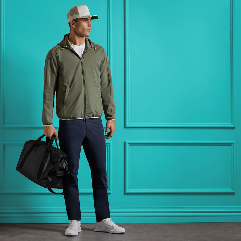 WIND CONTROL DOUBLE KNIT PIQUÉ HOODED JACKET | MEN'S JACKETS & VESTS ...