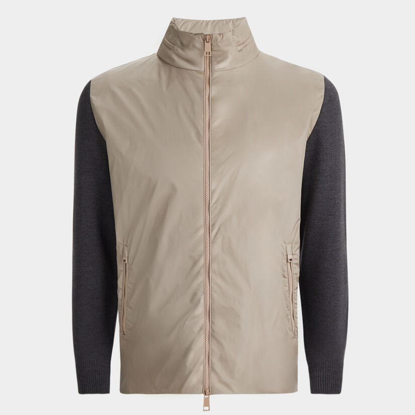 NYLON HYBRID SWEATER JACKET | MEN'S JACKETS & VESTS | G/FORE