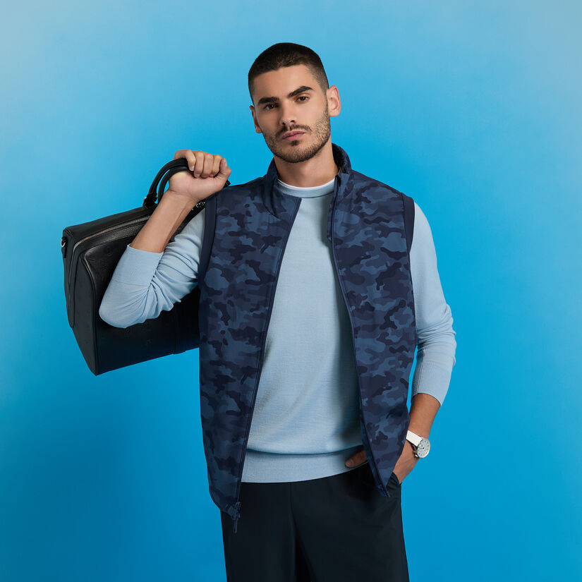 MERINO WOOL BLEND CREWNECK SWEATER | MEN'S SWEATERS | G/FORE