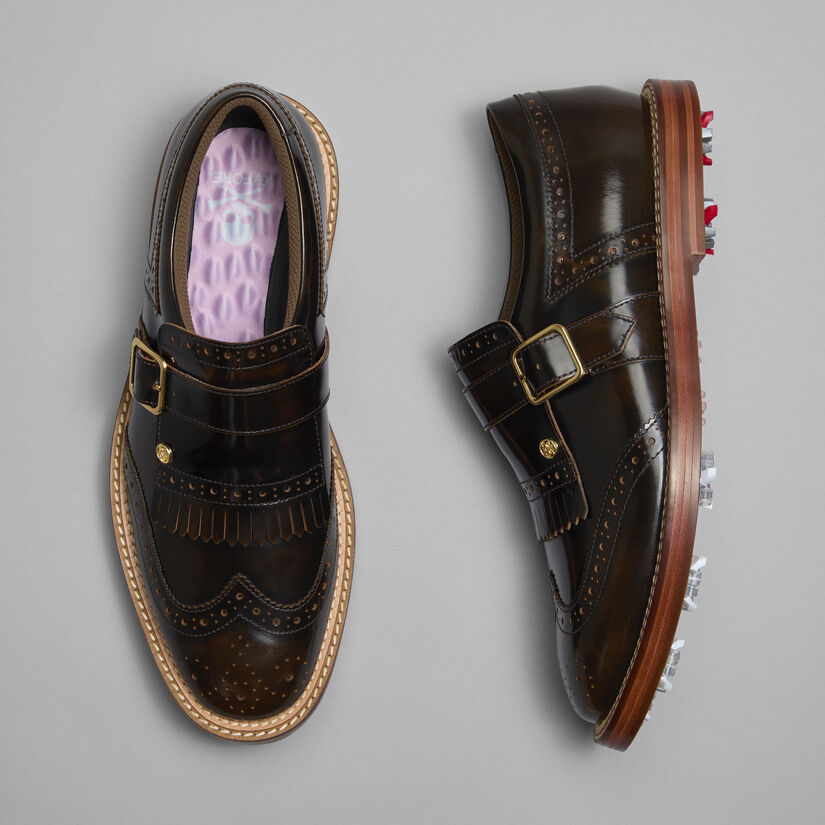 MEN'S GALLIVANTER G/LOCK LEATHER LUXE SOLE MONK STRAP GOLF SHOE | MEN'S ...