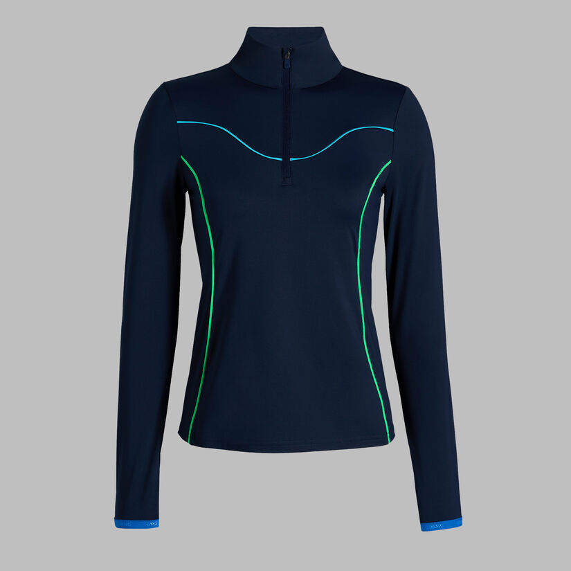 STRETCH NYLON INTERLOCK TIPPED PULLOVER | WOMEN'S PULLOVERS & QUARTER ...