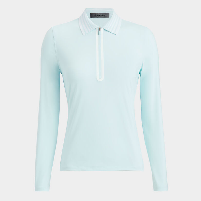 FEATHERWEIGHT SILKY TECH NYLON QUARTER ZIP POLO | WOMEN'S POLO SHIRTS ...
