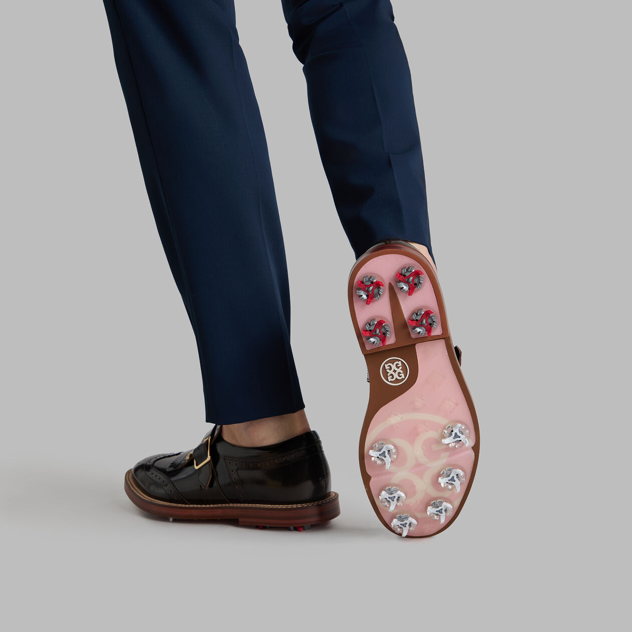 MEN'S GALLIVANTER G/LOCK LEATHER LUXE SOLE MONK STRAP GOLF SHOE | MEN'S ...