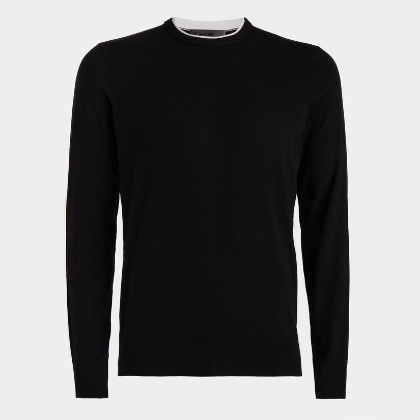 MERINO WOOL BLEND CREWNECK SWEATER | MEN'S SWEATERS | G/FORE