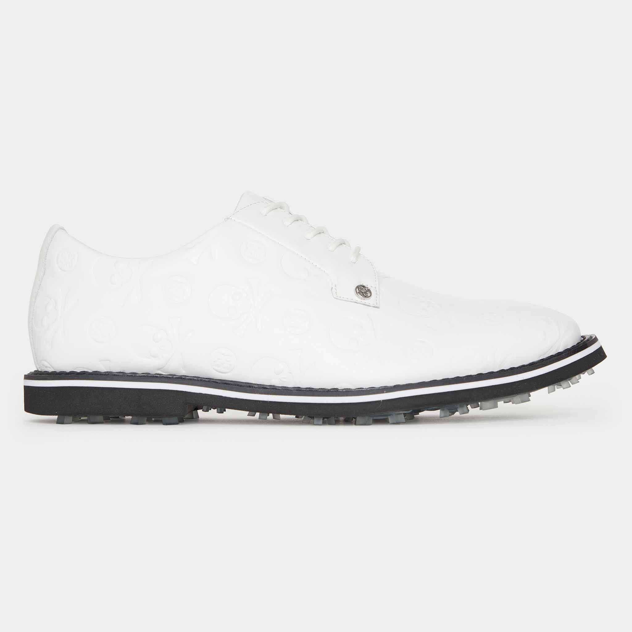 MEN'S GALLIVANTER DEBOSSED SKULL & T'S LEATHER GOLF SHOE – G/FORE